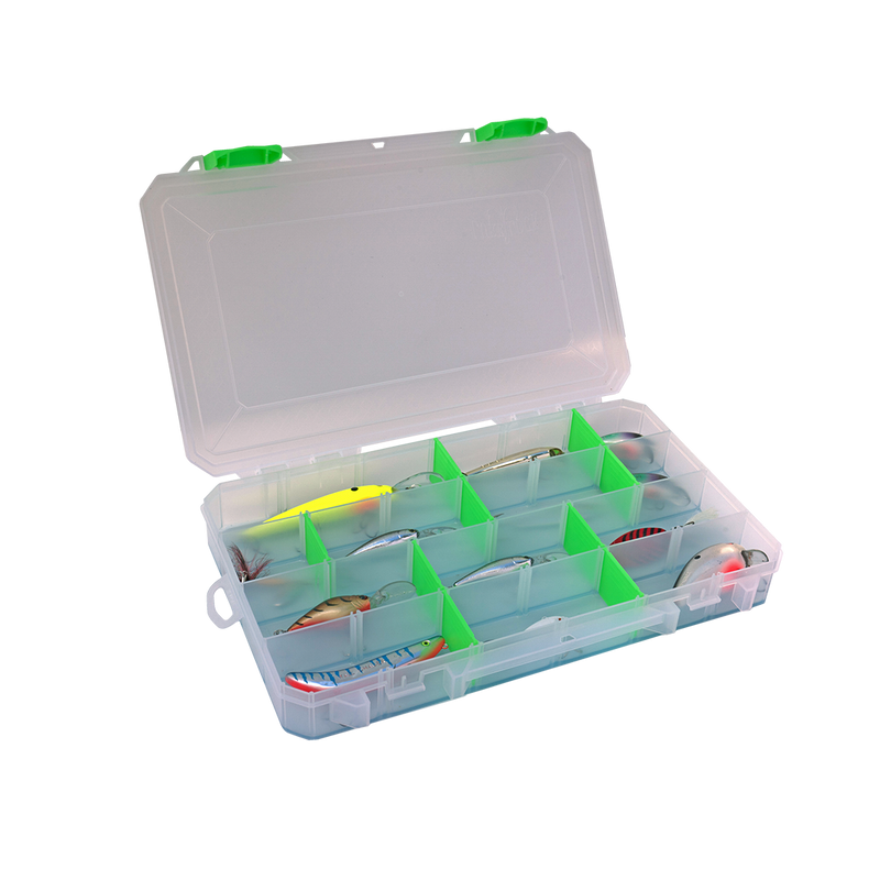 Large Lure Lock Fishing Tackle Box with TakLogic Technology